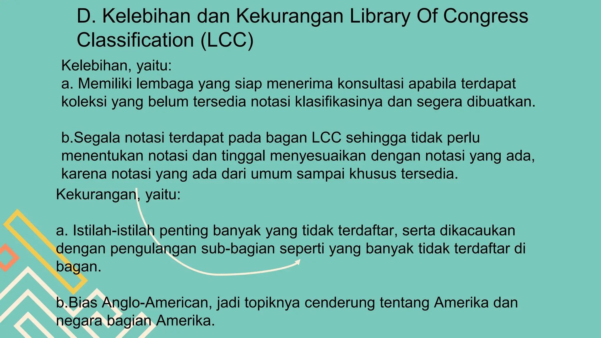 LIBRARY OF CONGRESS CLASIFICATION (LCC) perpustakaan | PPTX