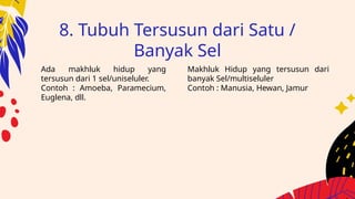 PPT IPA BAB 5 KELAS 8 KLASIFIKASI MAKHLUK HIDUP | PPTX