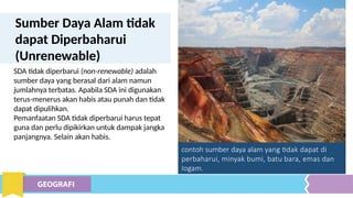 klasifikasi sda untuk pembelajaran geografi | PPTX
