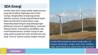 klasifikasi sda untuk pembelajaran geografi | PPTX