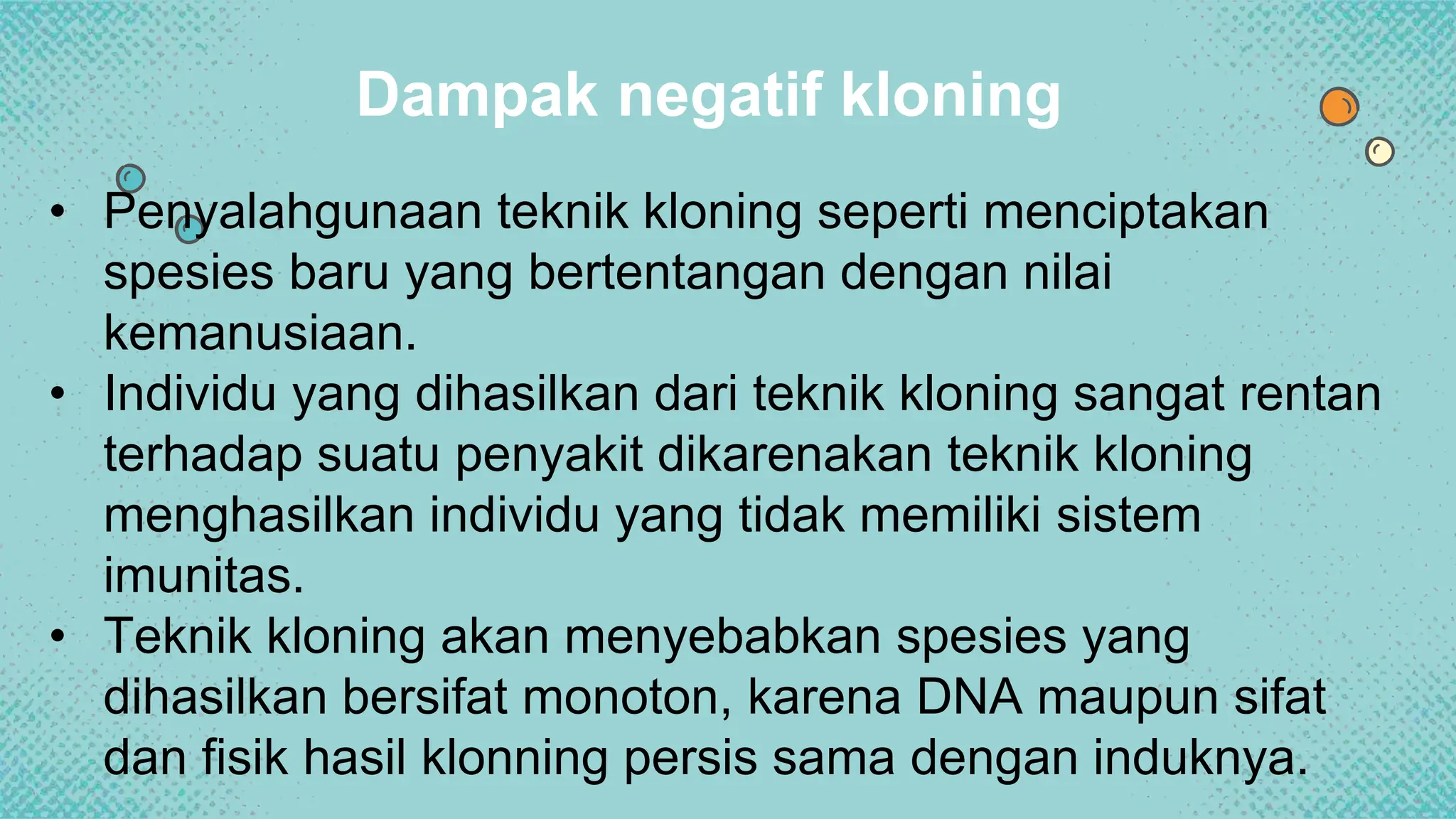 PPT KLONING (Domba Dolly), perkembangan kloning hewan, mekanisme ...