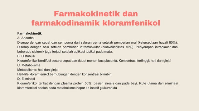 ppt Kloramfenikol untuk mahasiswa farmasi dan umum | PPTX
