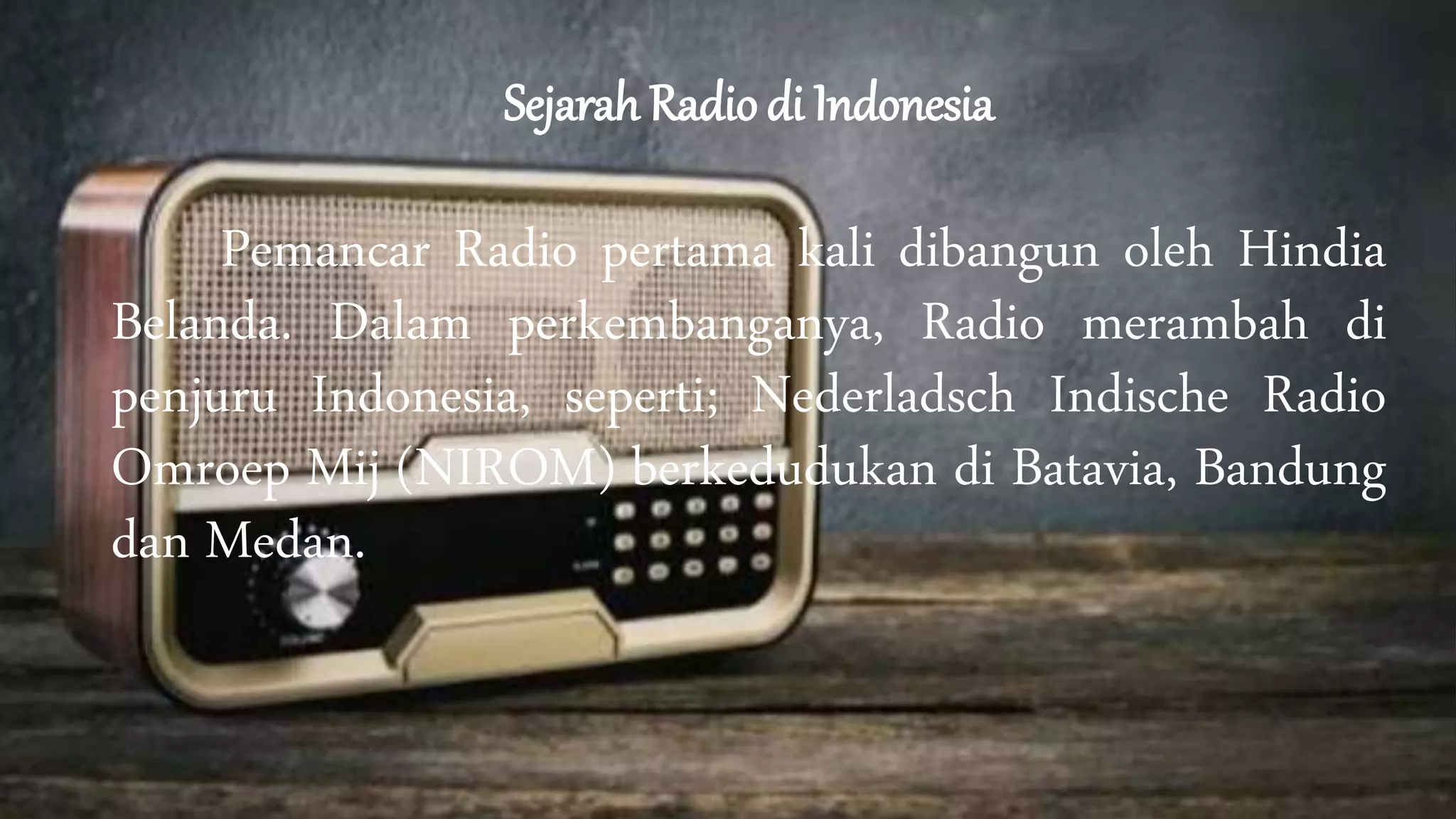 Sejarah Radio | PPTX