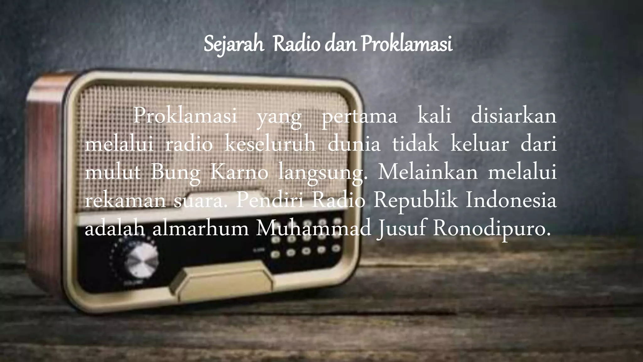 Sejarah Radio | PPTX