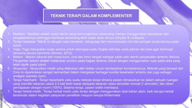 PPT KLP 9 TERAPI KOMPLEMENTER-1.pptx terapi komplementer petan perawat | PPTX