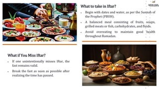 KNOW THE RIGHT WAY TO TAKE SEHRI AND IFTAR | PPT