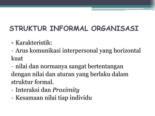 Struktur Organisasi dan Perilaku Komunikasi | PPTX