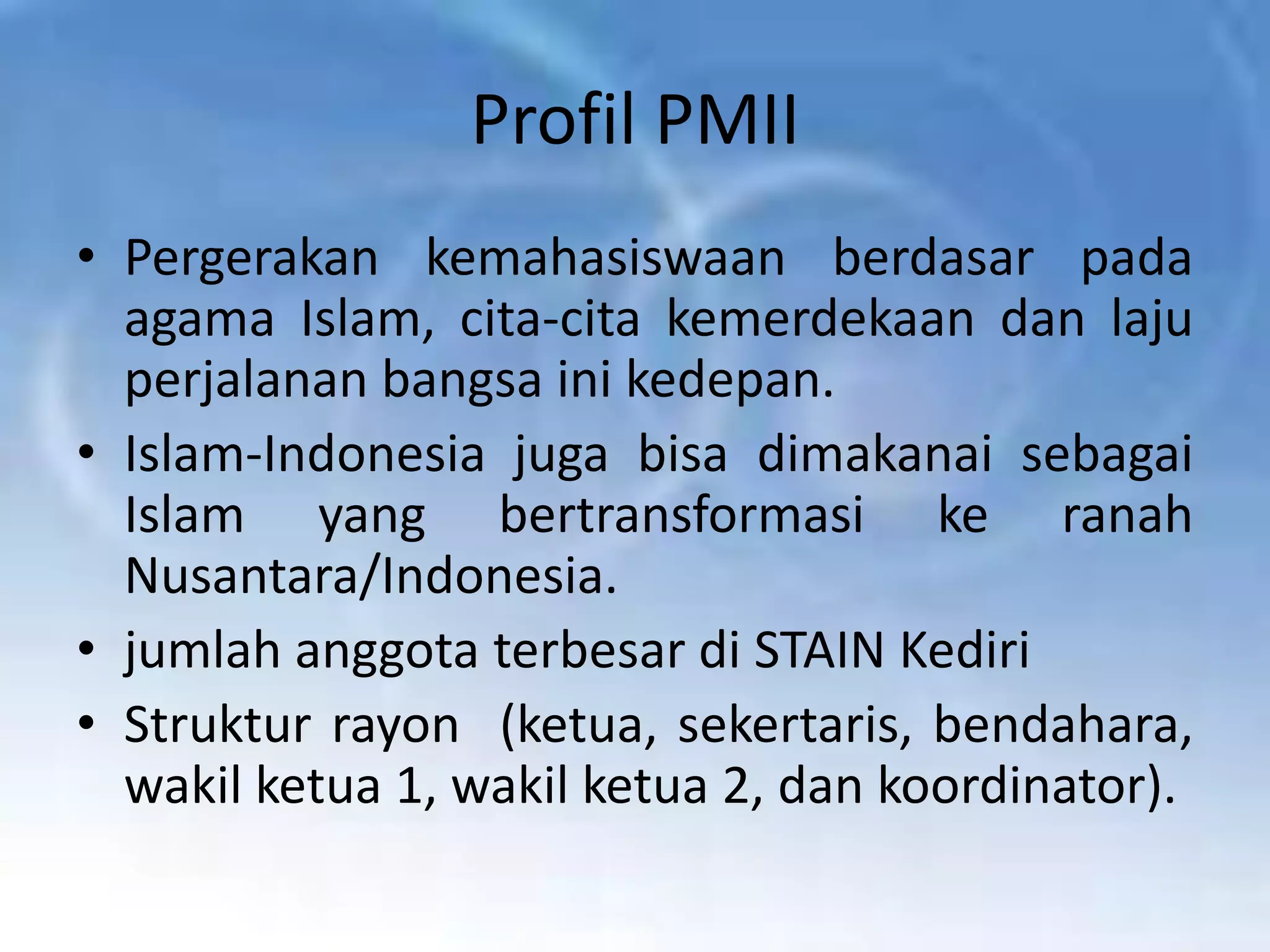 Ppt komorg (pmii stain kediri) | PPTX