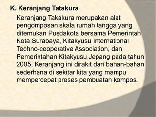 komposting dan keranjang tatakura | PPTX