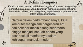 Komponen dan Jenis Komputer | PPT