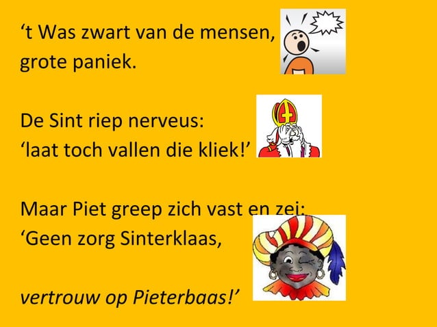 Ppt kom van dat dak af, zwarte piet | PPT