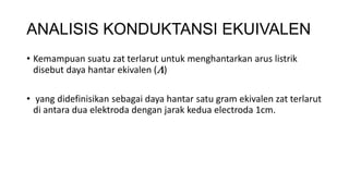 Ppt konduktometri | PPTX