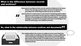 PRINCIPLES AND PURPOSES OF RECORDS AND ARCHIVES | PPTX | Databases ...
