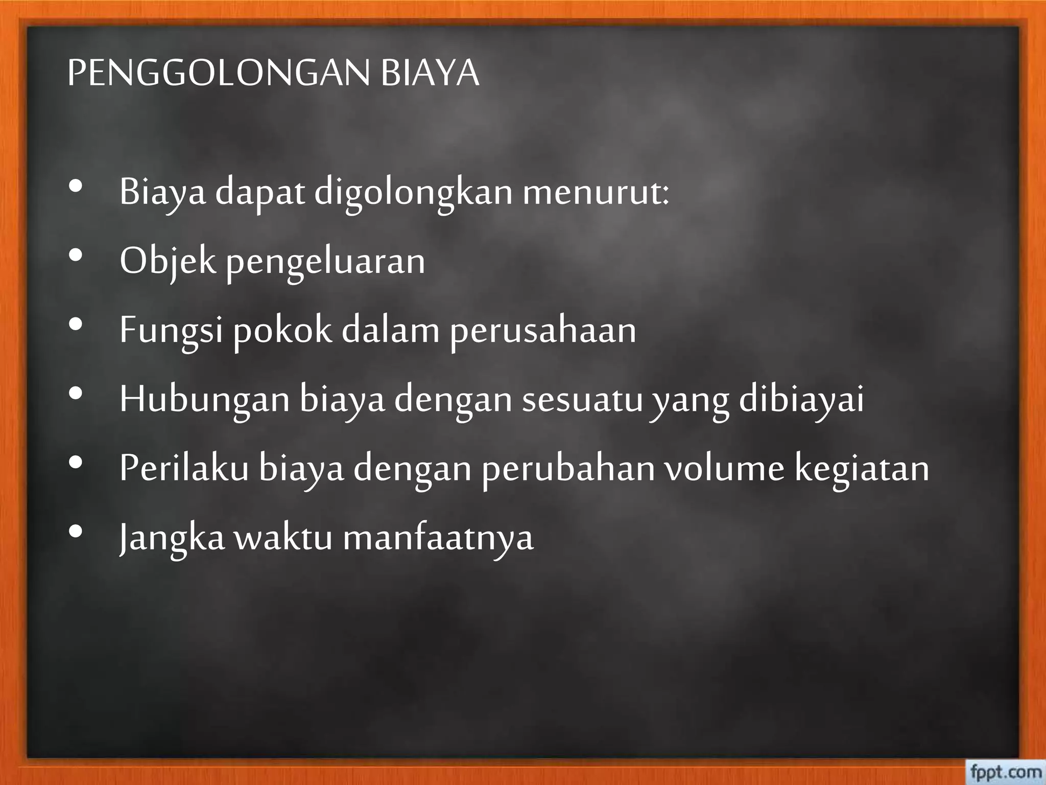 Ppt konsep,klasifikasi biaya,arus biaya,dan laporan keuangan | PPTX