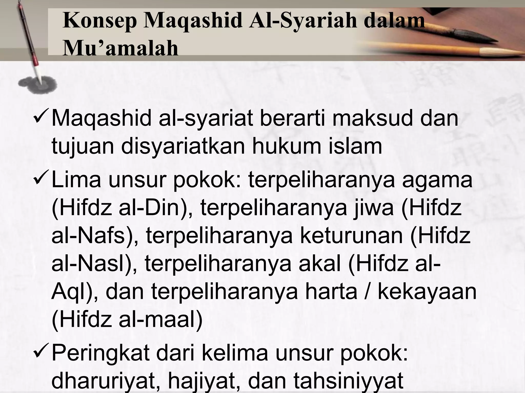 konsep muamalah dalam islam | PPTX