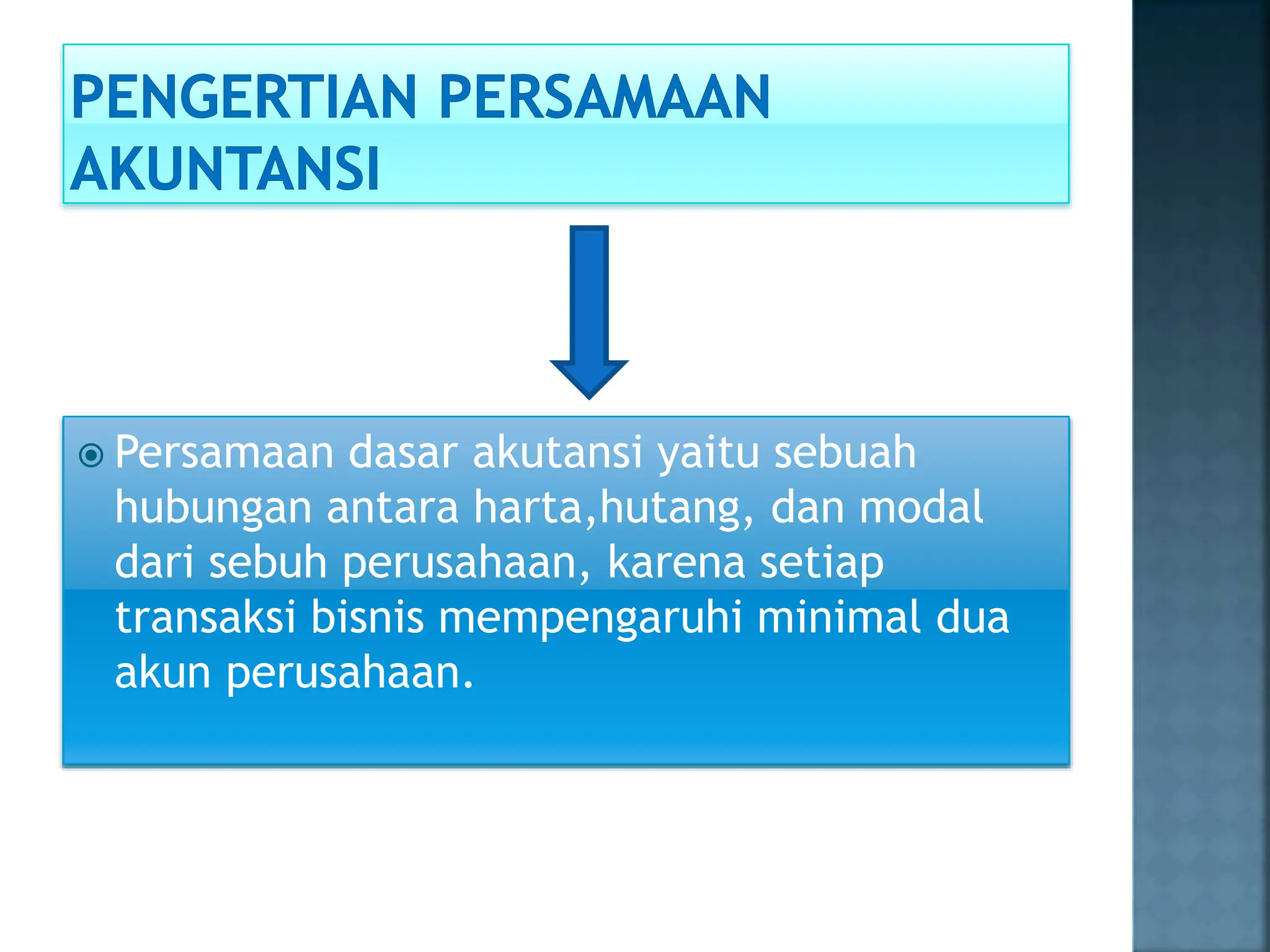 PPT KONSEP PERSAMAAN DASAR AKUNTANSI DALAM PERUSAHAAN JASA.pptx