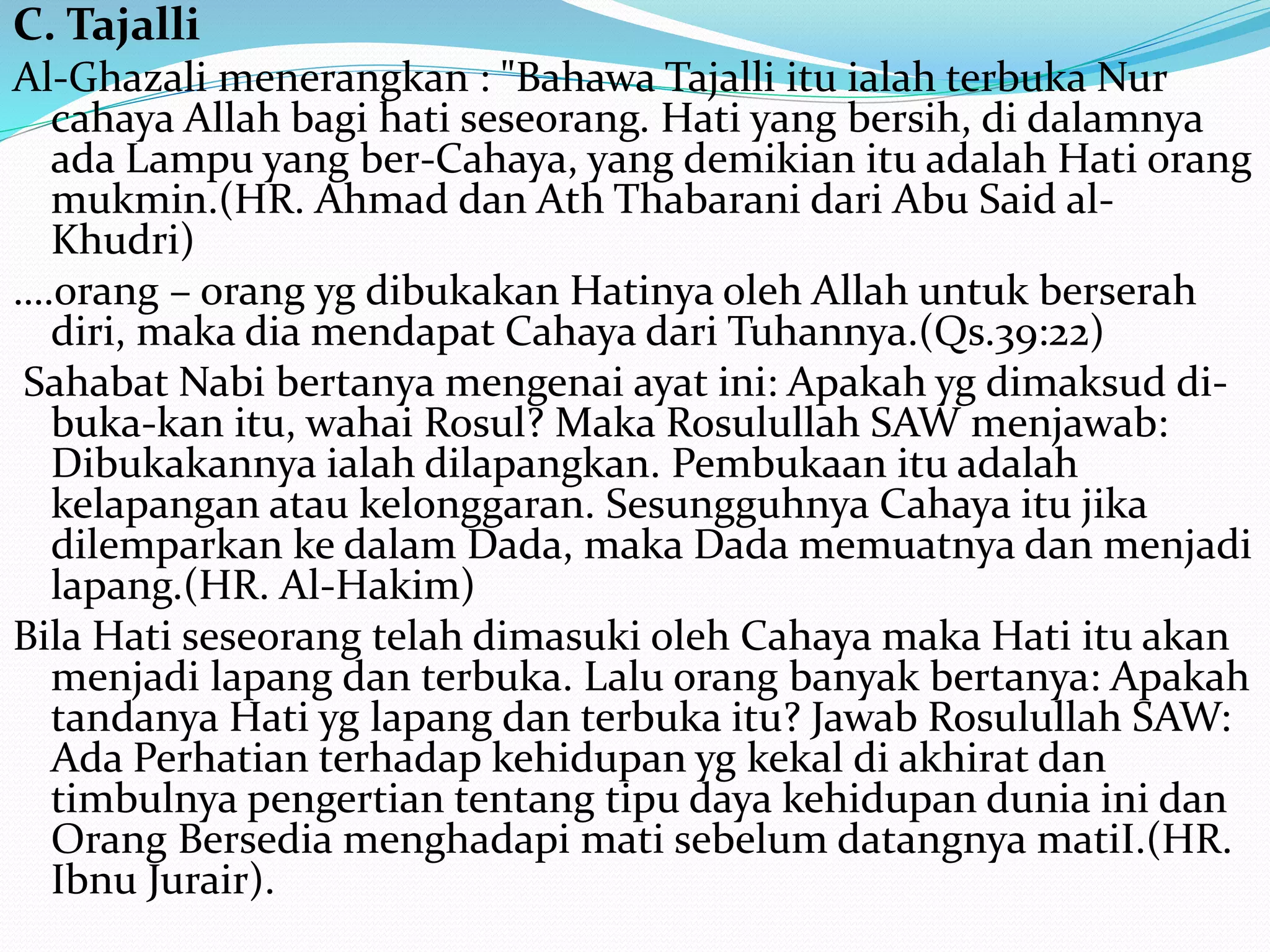 PPT Konsep Takhali,Tahalli,Tajalli | PPTX