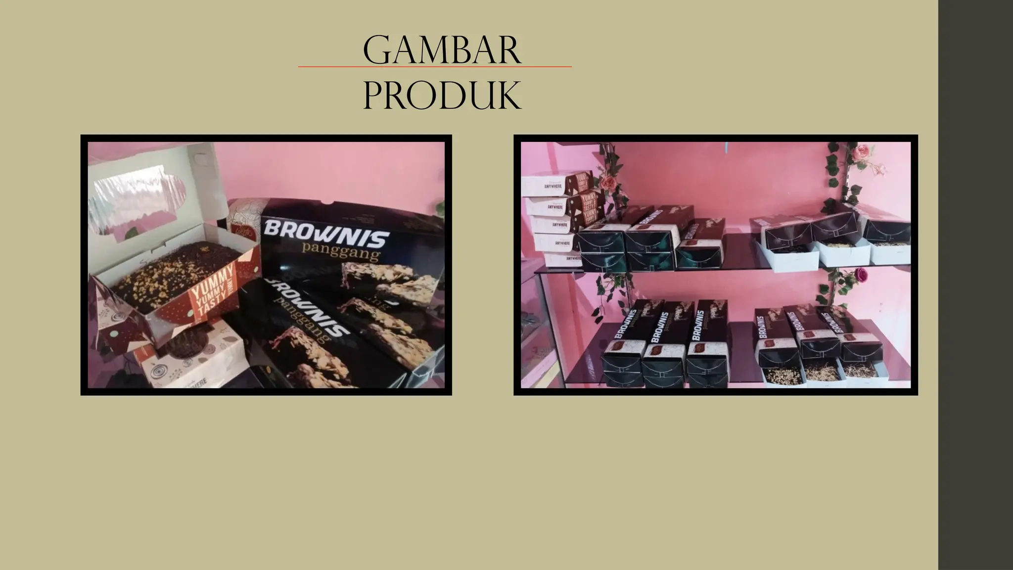 Business Model Canvas Produk Brownies Panggang | PPTX