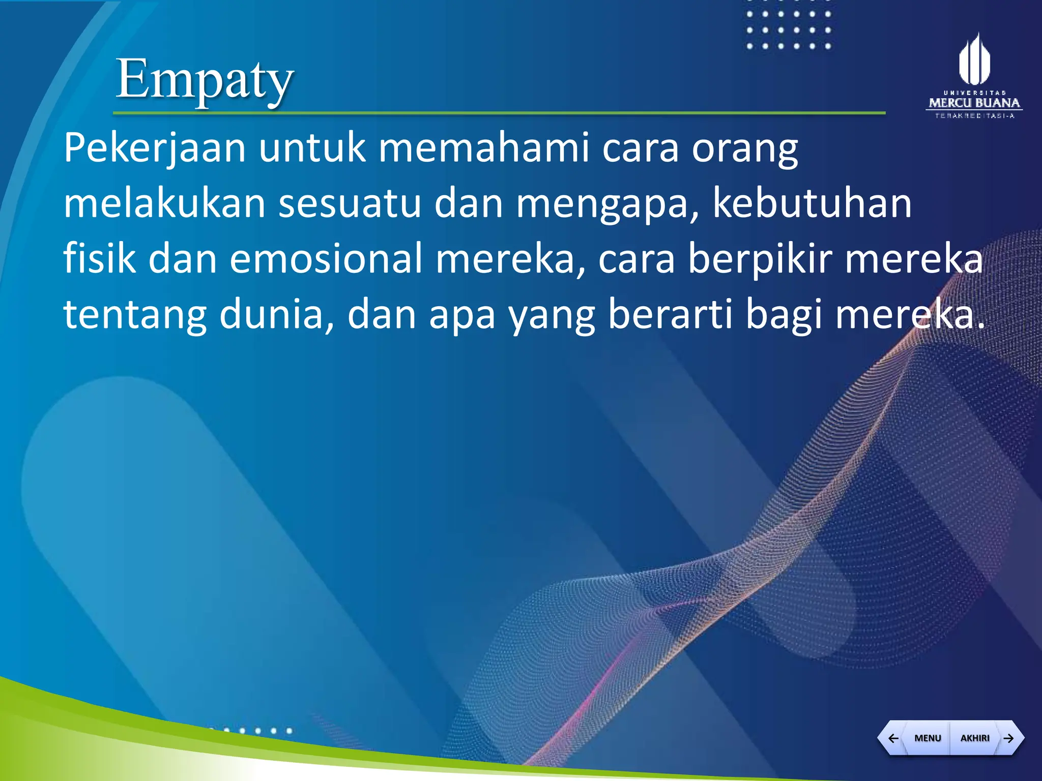 Empathy langkah pertama dalam Design Thinking | PPTX
