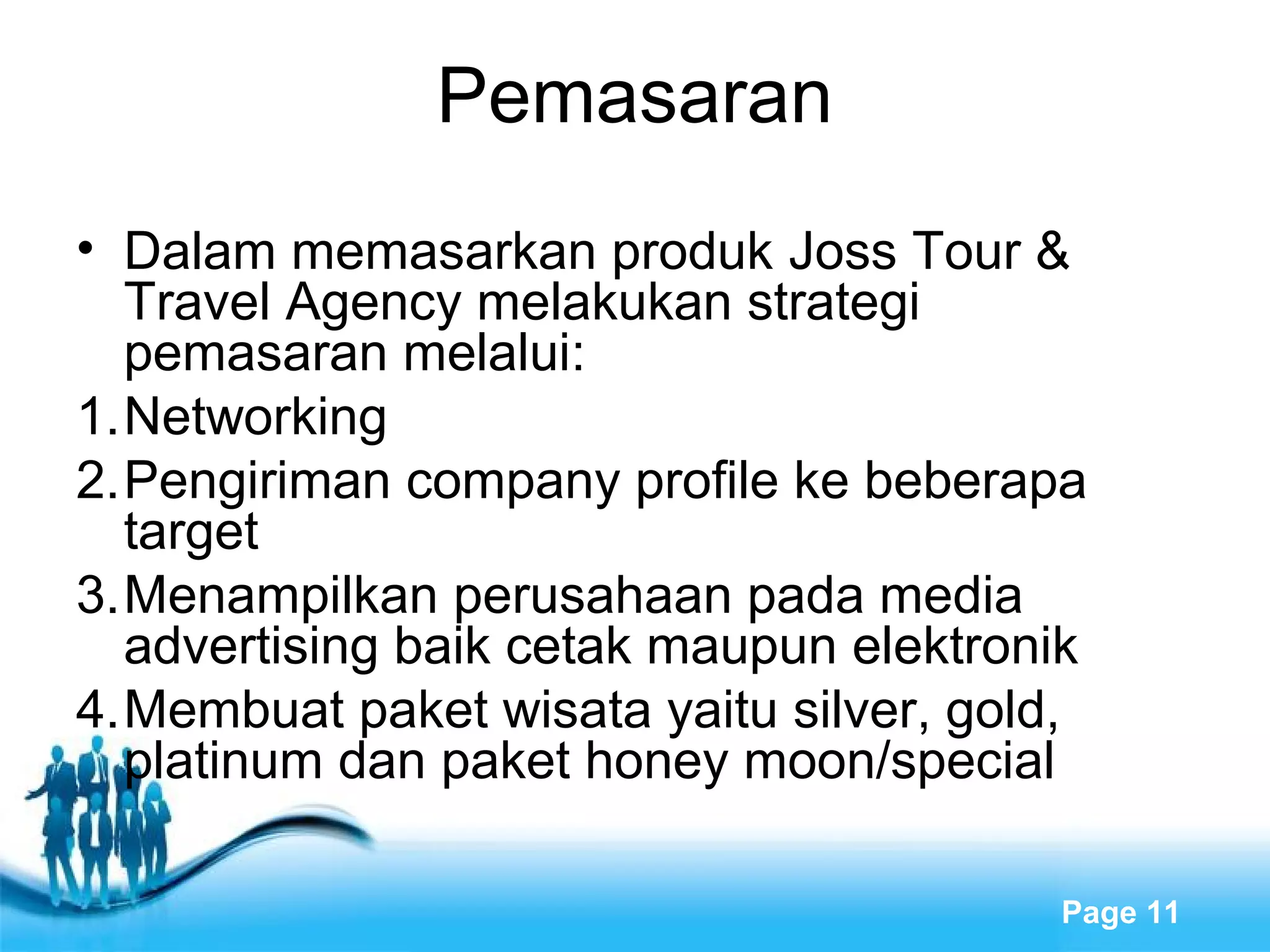 business model "Joss Travel & Tour Agency" | PPT