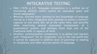 Languange assessment principles and classroom practices | PPT