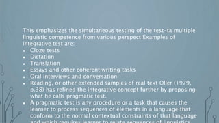 Languange assessment principles and classroom practices | PPT