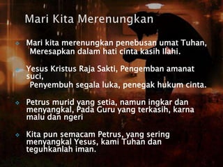 Ppt lagu prapaskah | PPTX