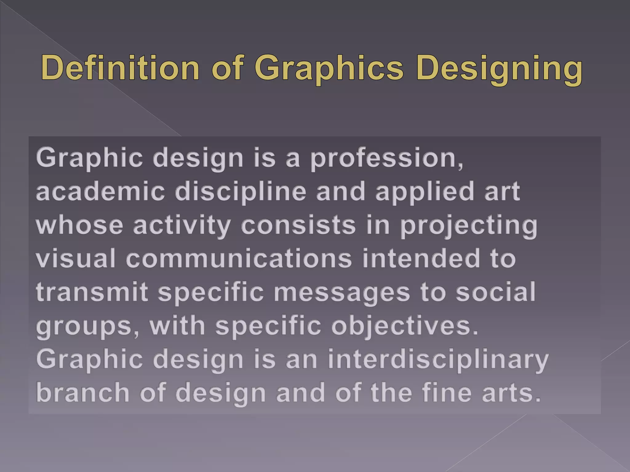 Graphic Designing PPT | PPT