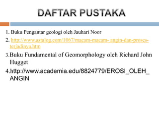 Ppt landform oleh angin (kelompok 6) revisi | PPT