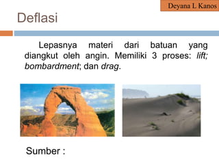 Ppt landform oleh angin (kelompok 6) revisi | PPT