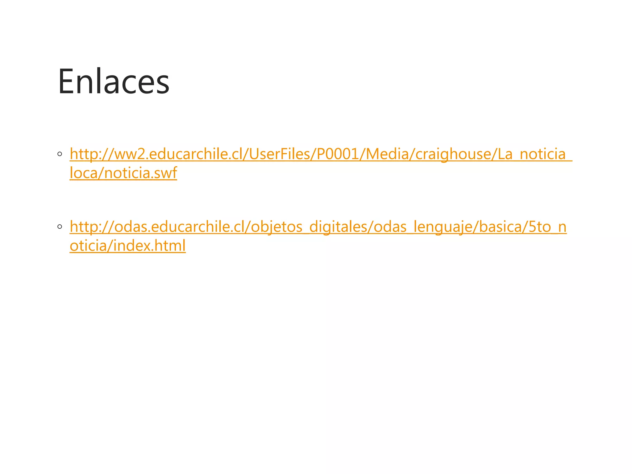 Estructura de la noticia | PPTX
