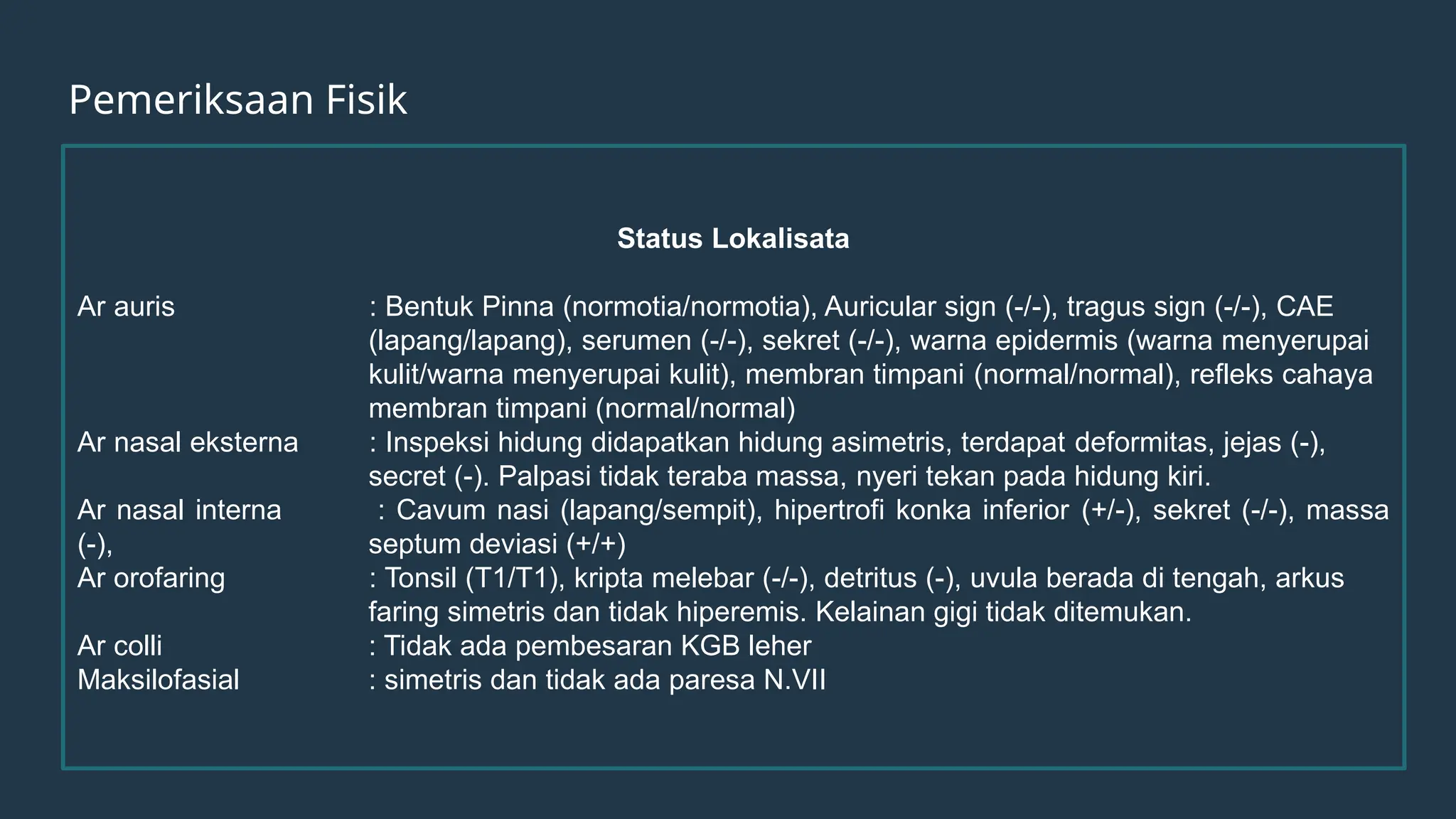 PPT LAPKAS DEVIASI SEPTUM deviasi powerpoint | PPTX