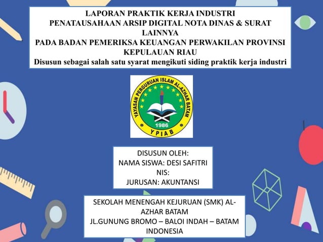 laporan praktik kerja industri | PPTX