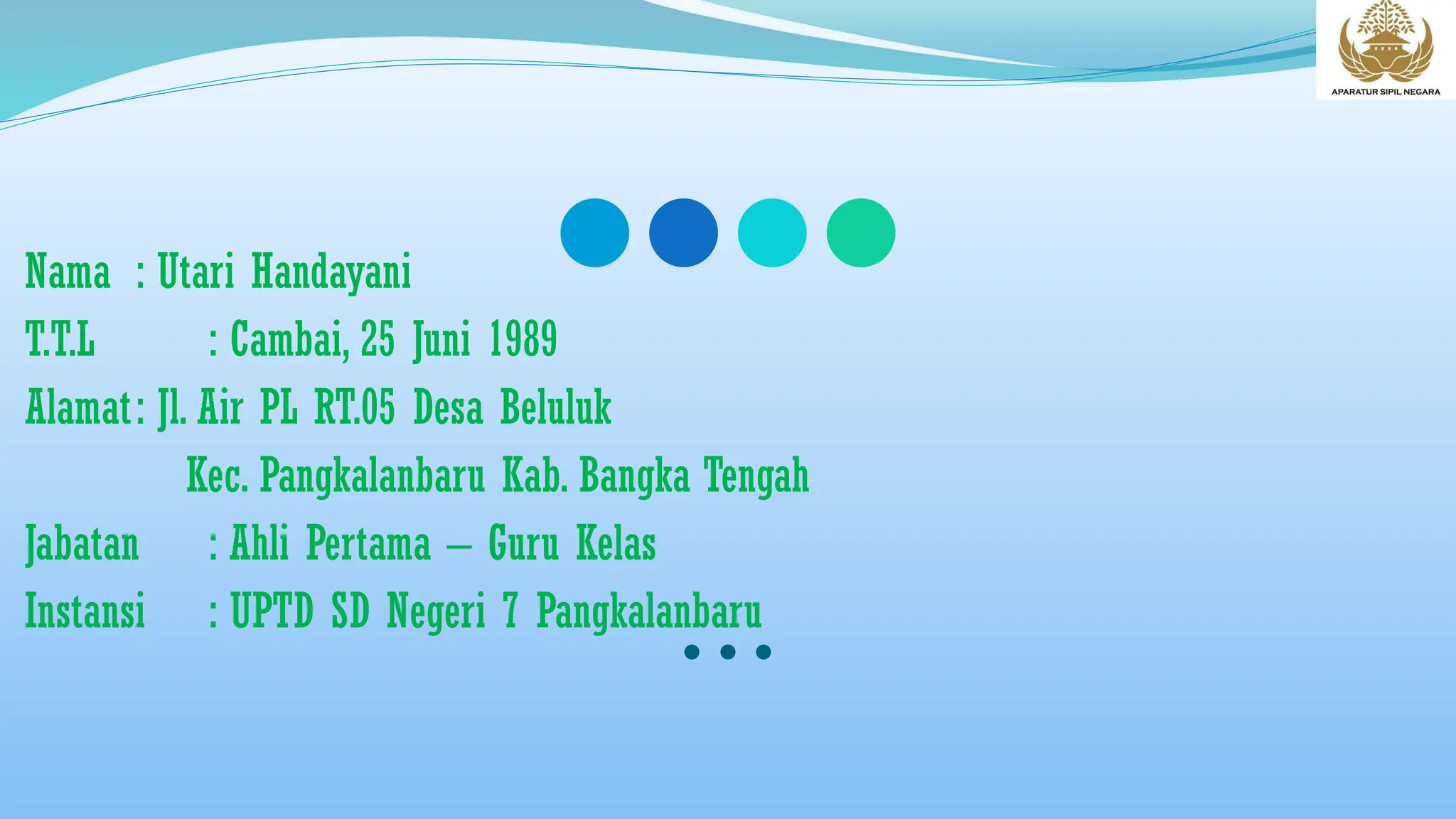 PPT LAPORAN AKTUALISASI utari handayani.pptx