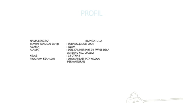 PPT LAPORAN PRAKTIK KERJA LAPANGAN BUNGA JULIA.pptx