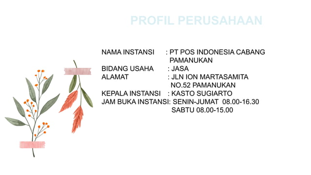 PPT LAPORAN PRAKTIK KERJA LAPANGAN BUNGA JULIA.pptx