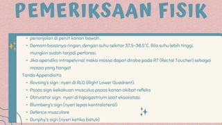 PPT lapsus bedah bari Dindappt appendisitiss / appendikular infiltrat x ...