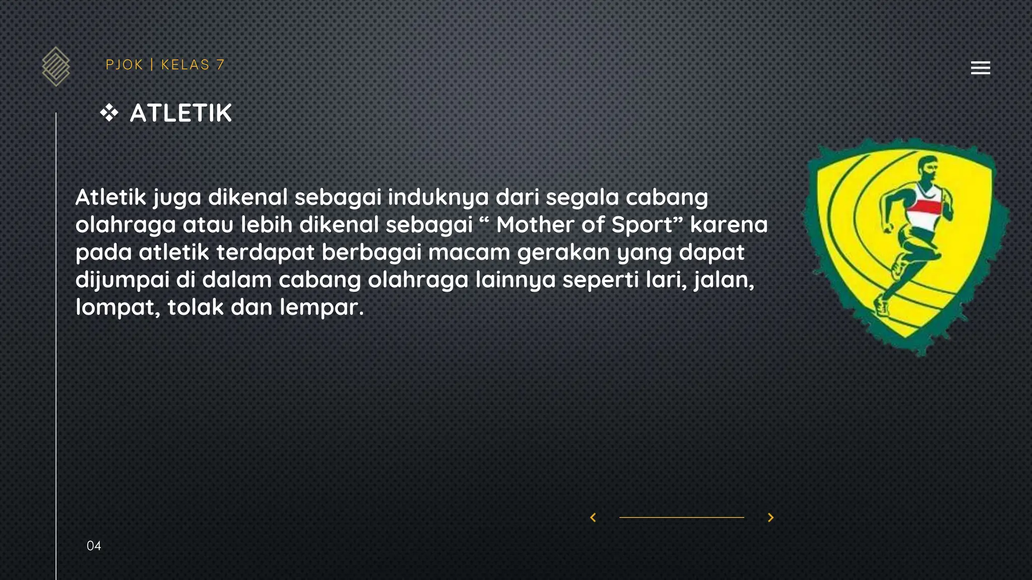 PPT LARI JARAK PENDEK Kelas 7 Atletik.pptx