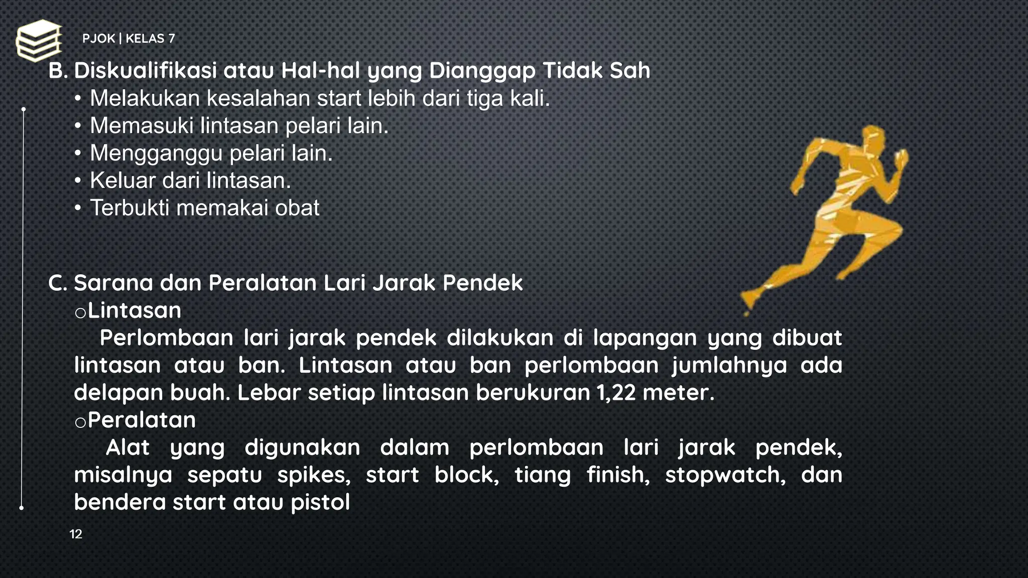PPT LARI JARAK PENDEK KELAS 8 Atletik.pptx