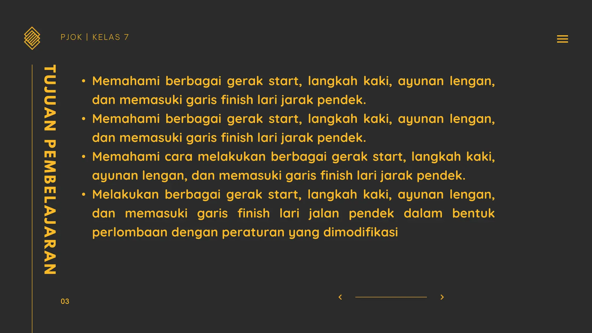 PPT LARI JARAK PENDEK KELAS 8 Atletik.pptx