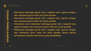 PPT LARI JARAK PENDEK KELAS 8 Atletik.pptx