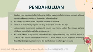 diagnosis dan penatalaksanaan laringomalasia | PPT