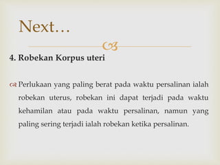 ppt laserasi jalan lahir keperawatan maternitas | PPTX
