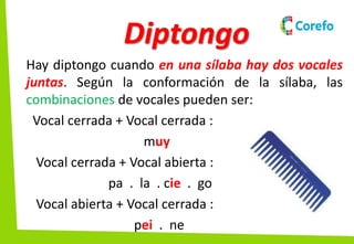PPT La sílaba diptongos, hiatos y triptongos.pptx