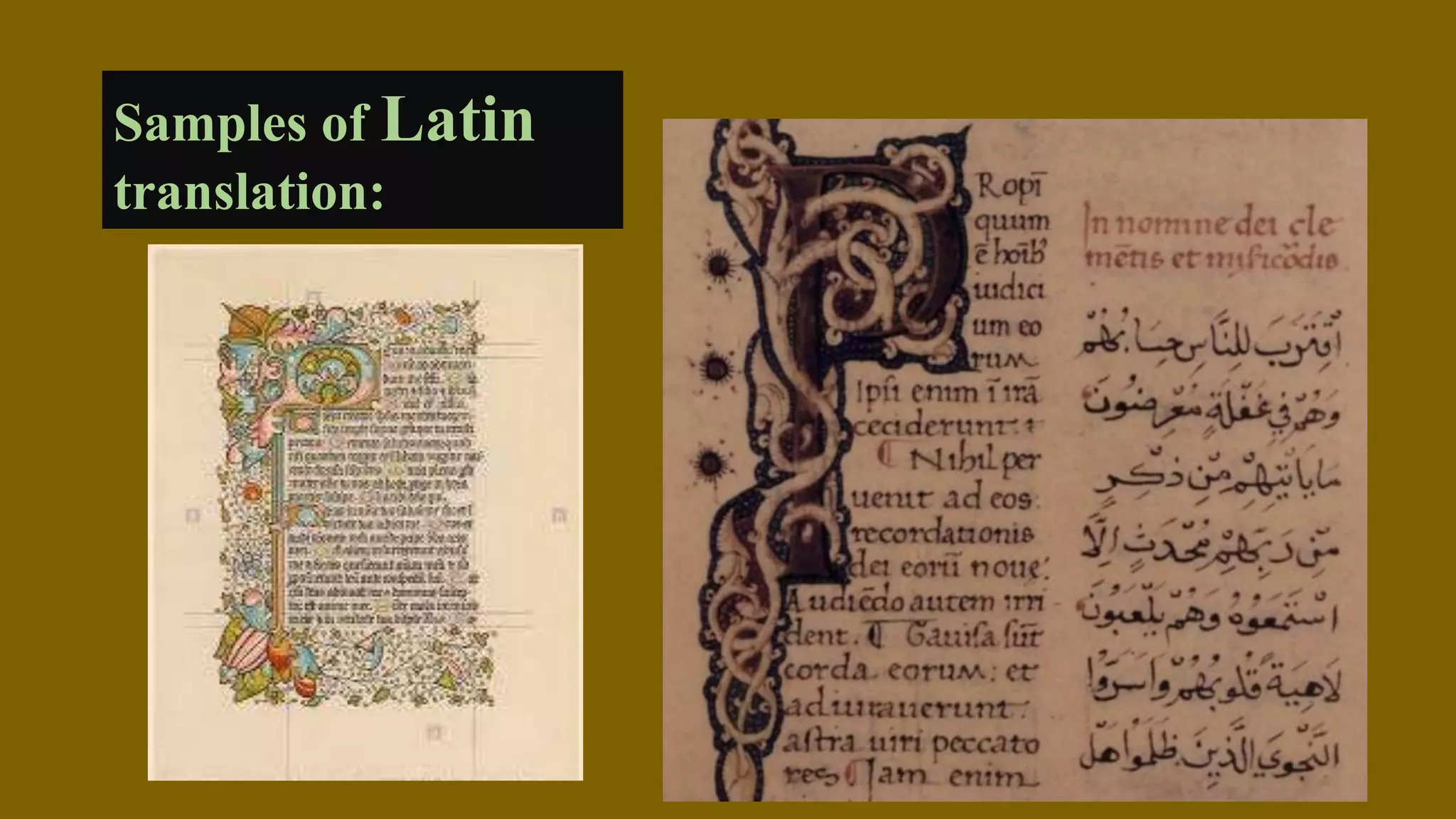 Translation of Quran in Latin Language | PPTX