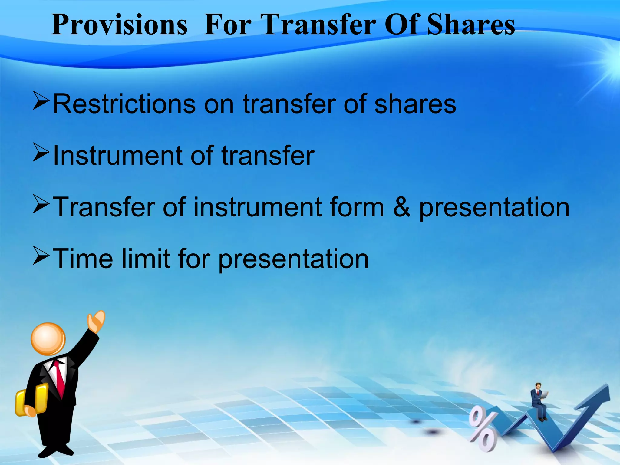Transfer of share and debenture | PPT
