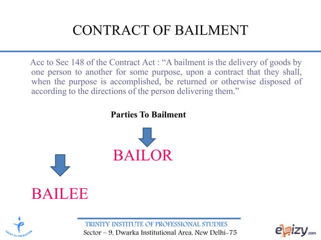 BUSINESS LAW- CONTRACT OF BAILMENT AND PLEDGE | PPTX | Government ...