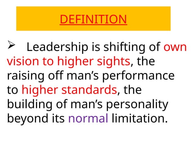 all about leadership & leader WHO IS A LEADER….? | PPT