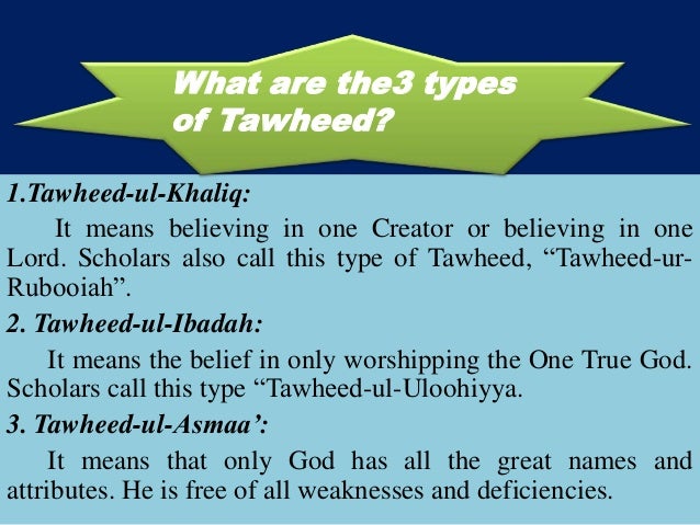 Learning about Allah