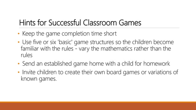 PPT learning maths through games | PPTX